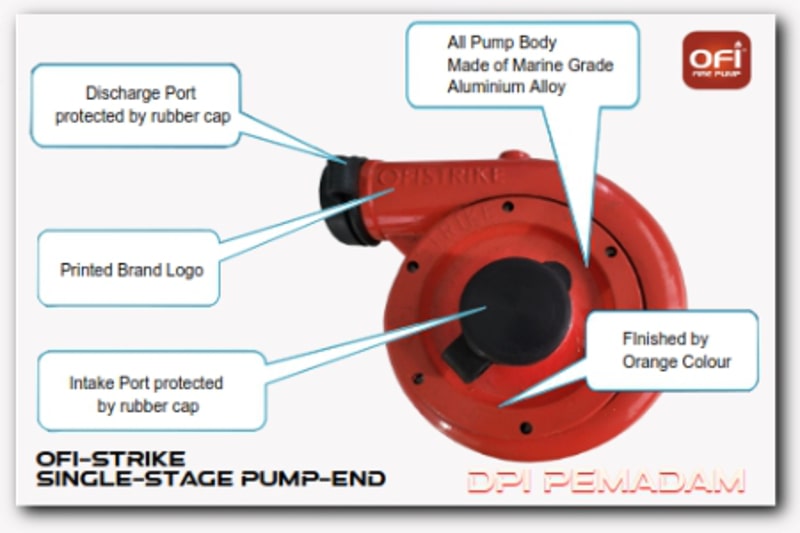 Pompa Jinjing OFI-STRIKE Pemadam Honda GXH50 – DPI Palembang