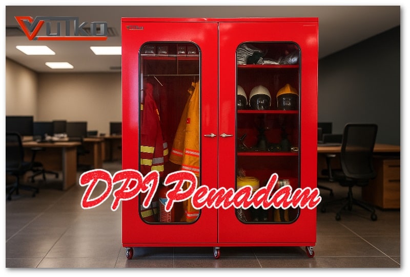 Lemari Safety Pemadam Set Vulko | Paket Lengkap APD Pemadam Kebakaran ...